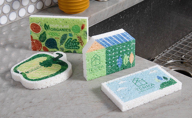 Custom Shape Compressed Kitchen Sponge
